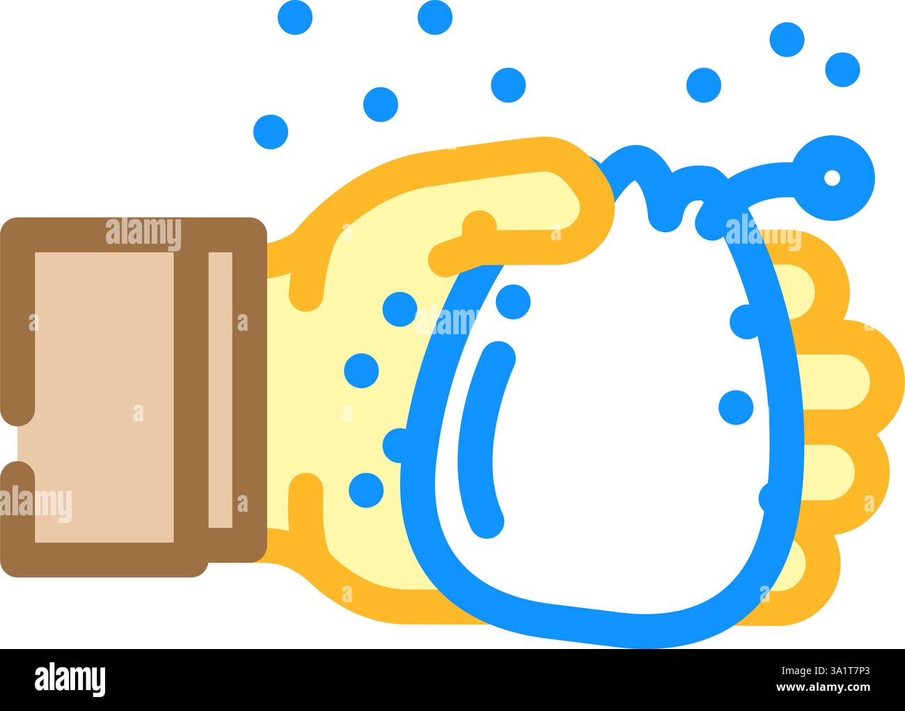 chalk rock climbing color icon vector illustration Stock Vector Image ...