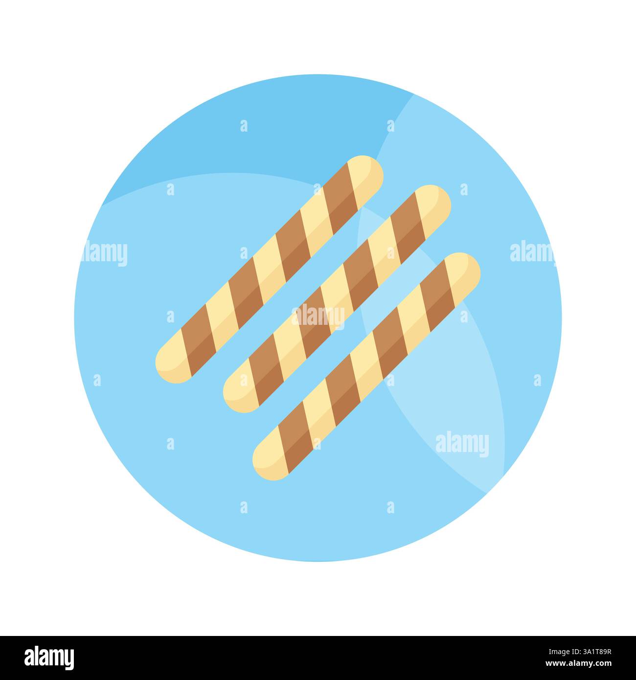 Crispy and crunchy chocolate flavored biscuit, wafer biscuit vector ...