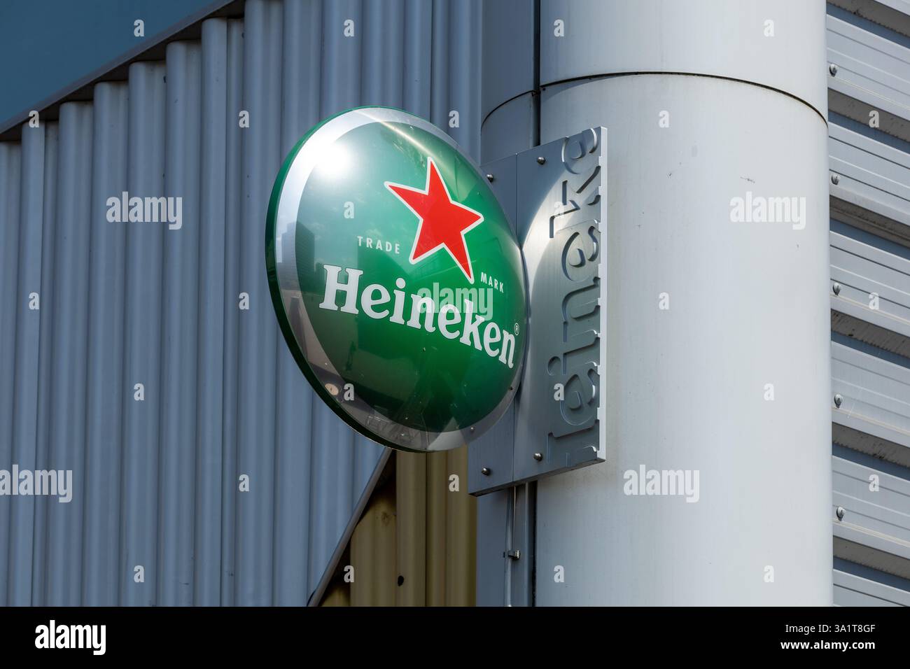 Heineken Flag sign logo. Heineken is a Dutch multinational brewing ...