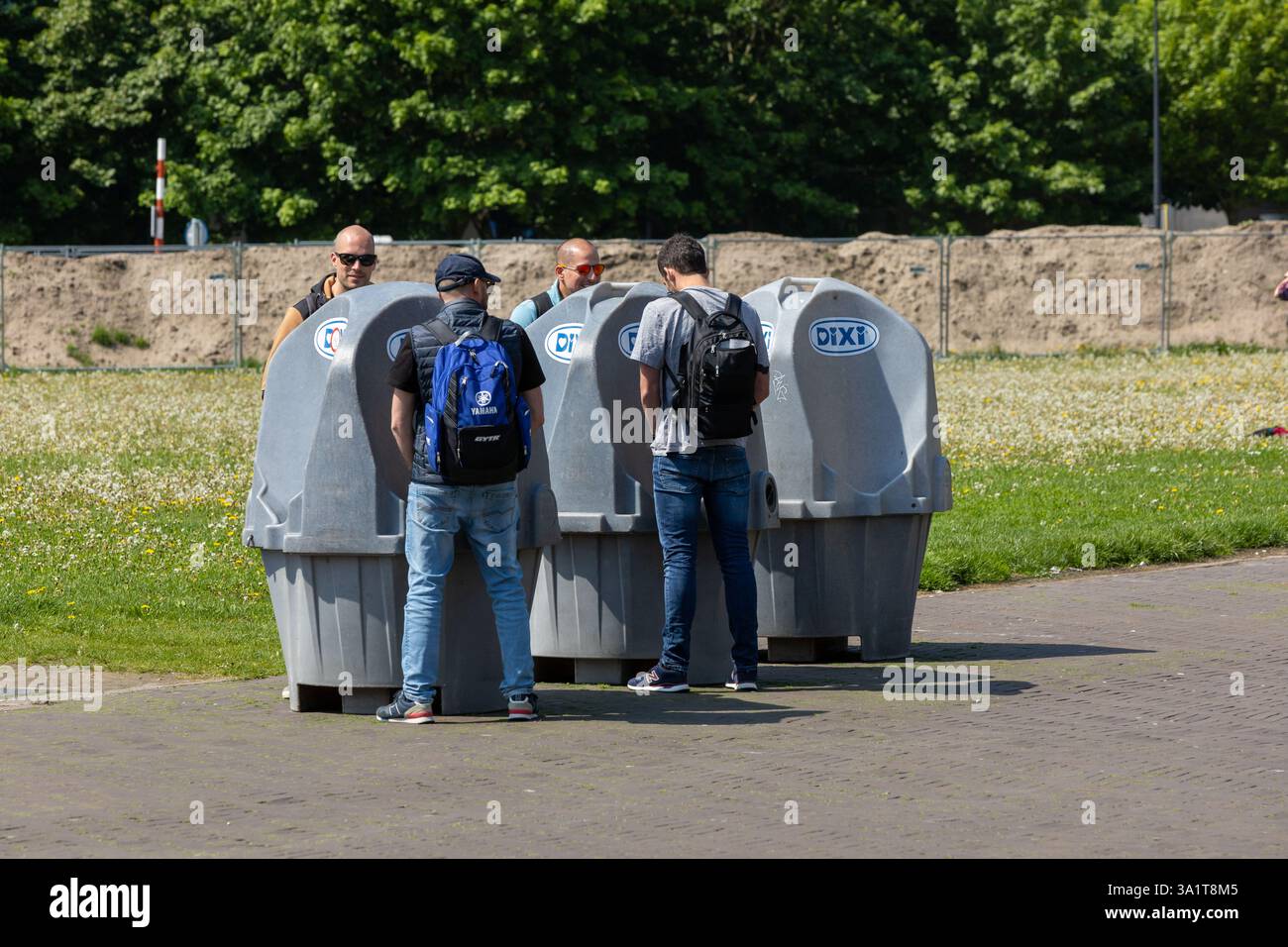 Public toilet for men at the ArenaA poort area. The DIXI public street ...