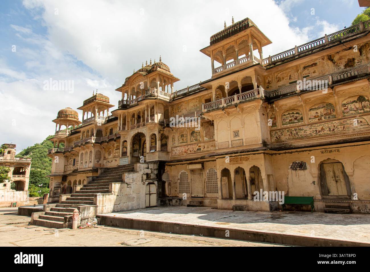 Jaipur, Rajasthan, India - 8-17-2022: Galta Ji Monkey Temple, few ...