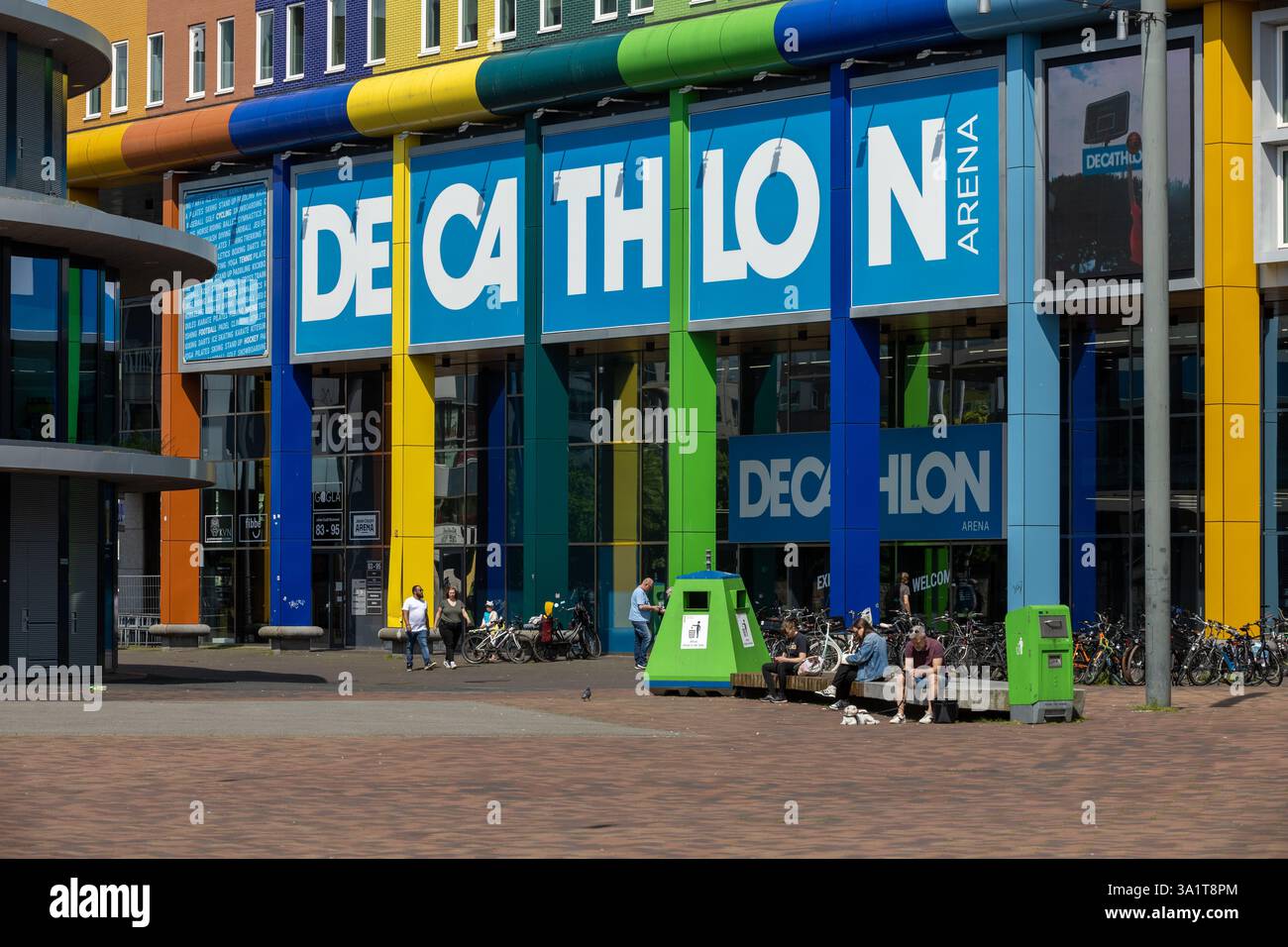 Decathlon logo sign on the store front at the Johan Cruijff Arena ...