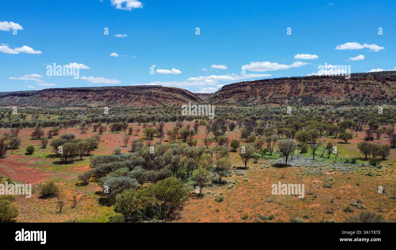 The Great Central Road in Australia, seen from above Stock Photo - Alamy
