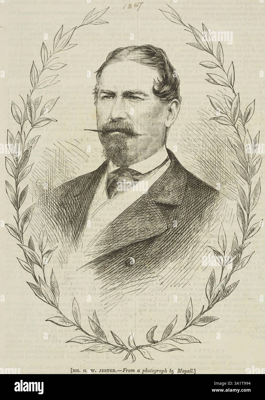 Portrait of Mr. G. W. Jester, the Ventriloquist, 1867. Jester performed ...