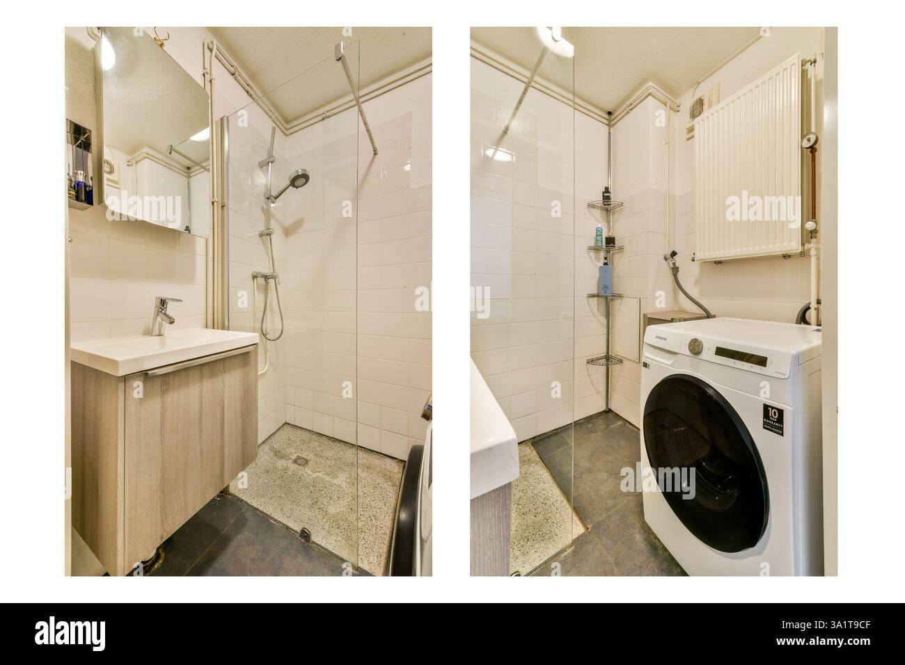 Modern bathroom featuring shower Cut Out Stock Images & Pictures - Alamy