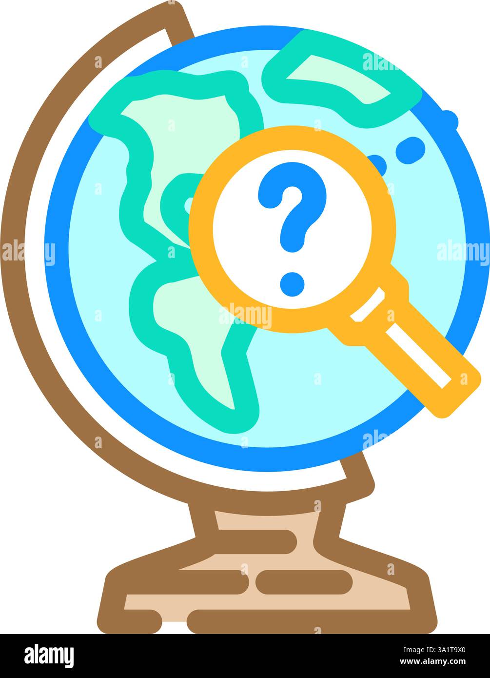 discovery ship geographical discoveries color icon vector illustration ...