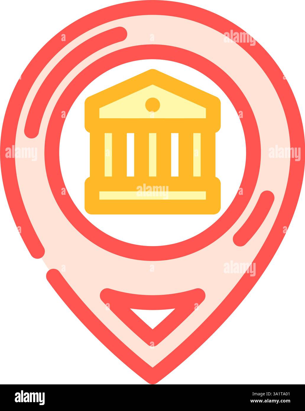 landmark geographical discoveries color icon vector illustration Stock ...