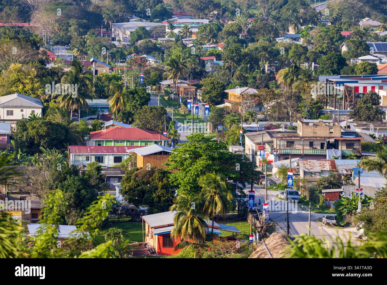 The streets of San Ignacio, Belize, Central America Stock Photo - Alamy