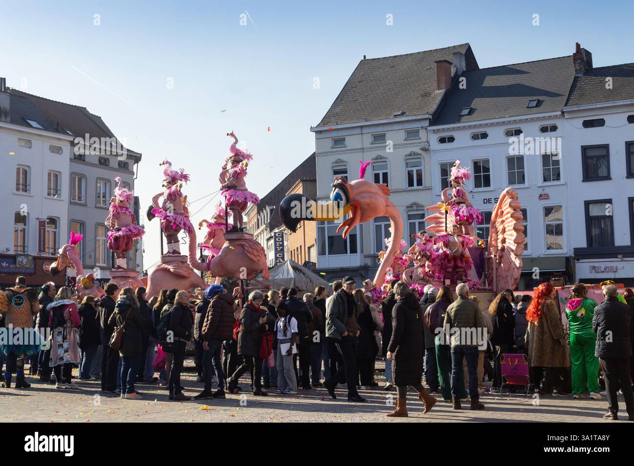 AALST, BELGIUM, 3 MARCH 2025: Carnival Group De Melkmoilen and float ...
