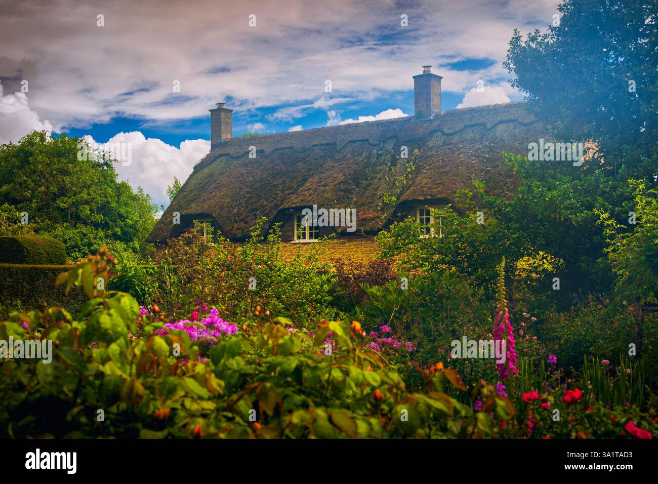 Little thatched roof house hi-res stock photography and images - Alamy