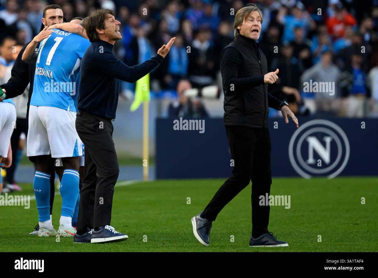 Football manager antonio conte napoli hi-res stock photography and ...