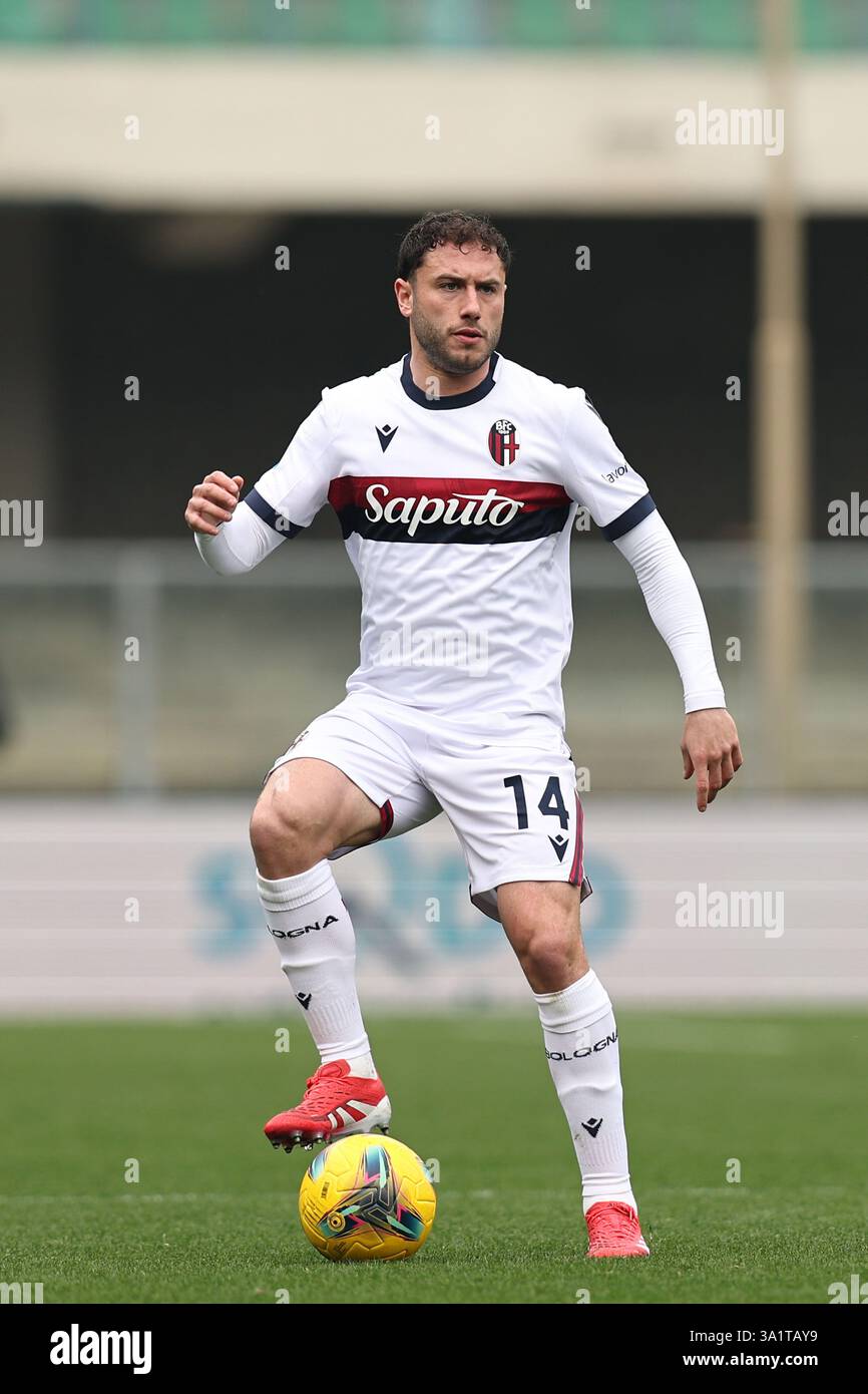 Davide Calabria (Bologna) ; during the Italian "Serie A" match between ...