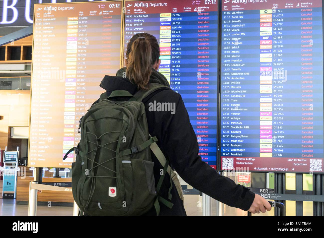 GER, Berlin, Brandenburg, Warnstreik - ver.di - Gewerkschaft, am ...