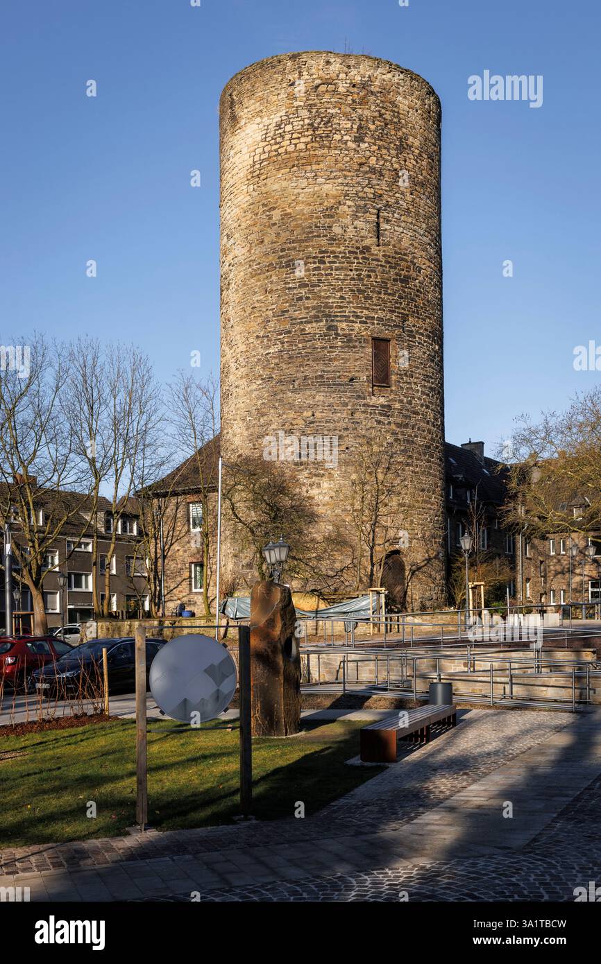 tower of Wetter Castle, Wetter an der Ruhr, Ruhr area, North Rhine ...