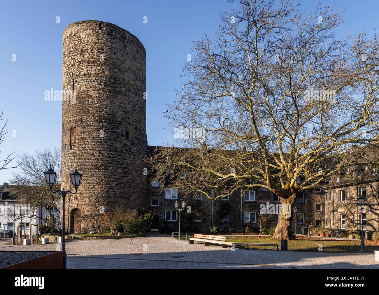 tower of Wetter Castle, Wetter an der Ruhr, Ruhr area, North Rhine ...