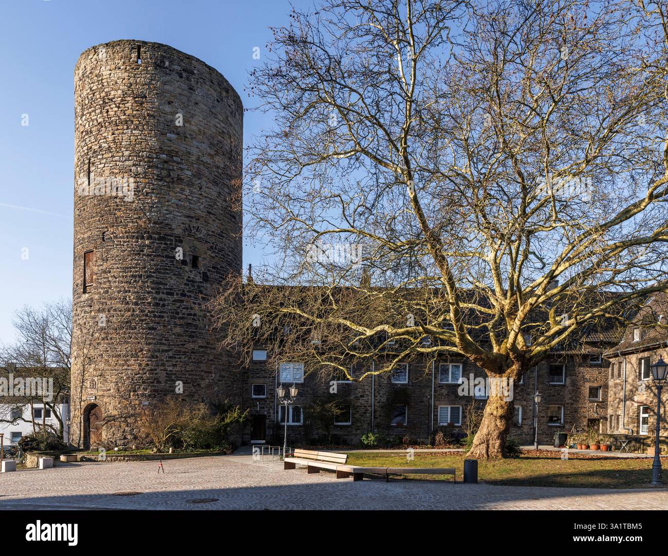 tower of Wetter Castle, Wetter an der Ruhr, Ruhr area, North Rhine ...