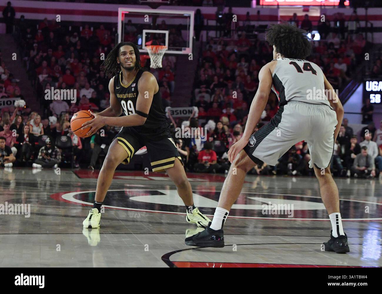 ATHENS, GA - MARCH 08: Vanderbilt Commodores forward Devin McGlockton ...