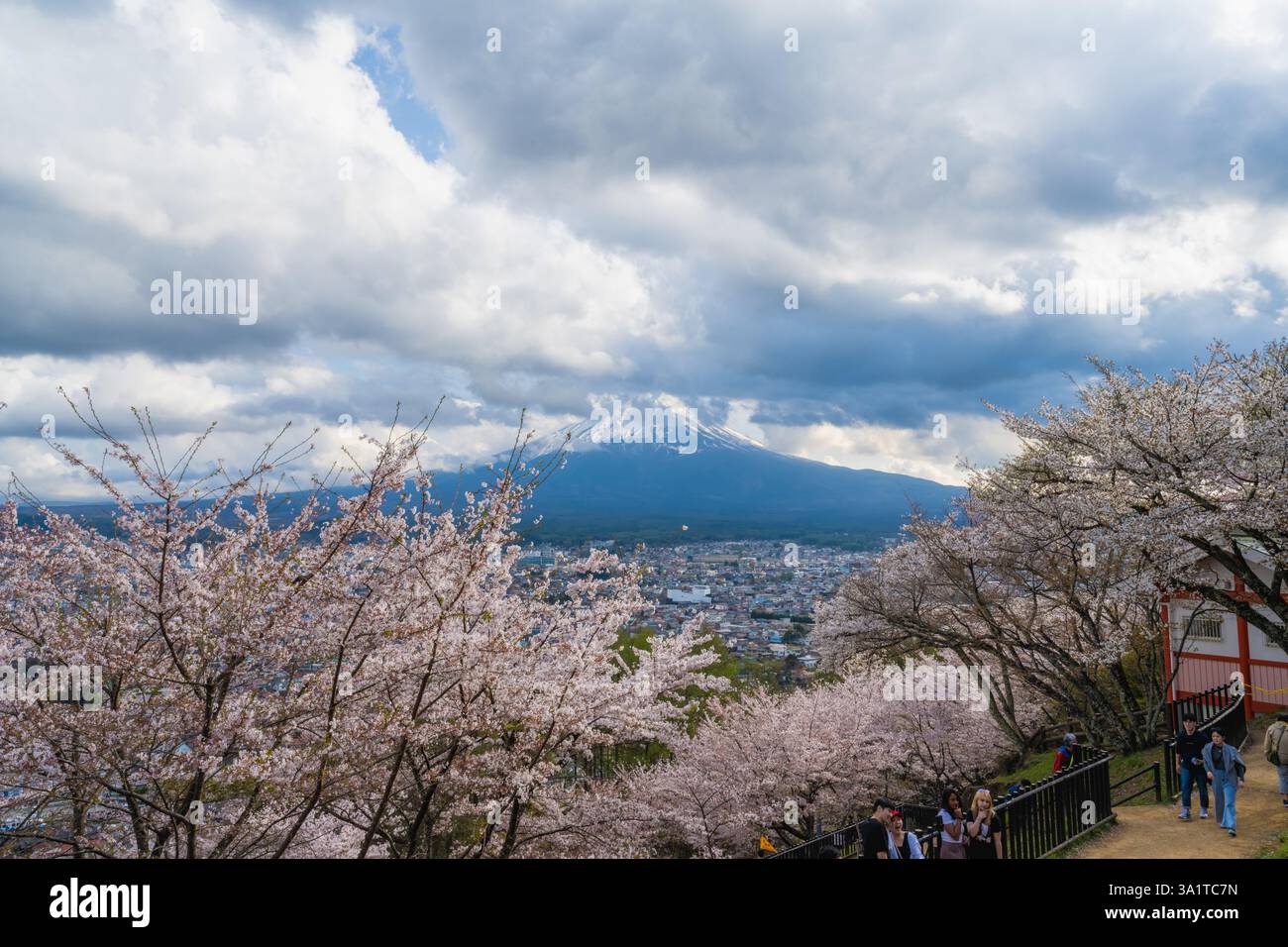 Fujiyoshida, Yamanashi Prefecture, Japan - April 17, 2024: Spring ...