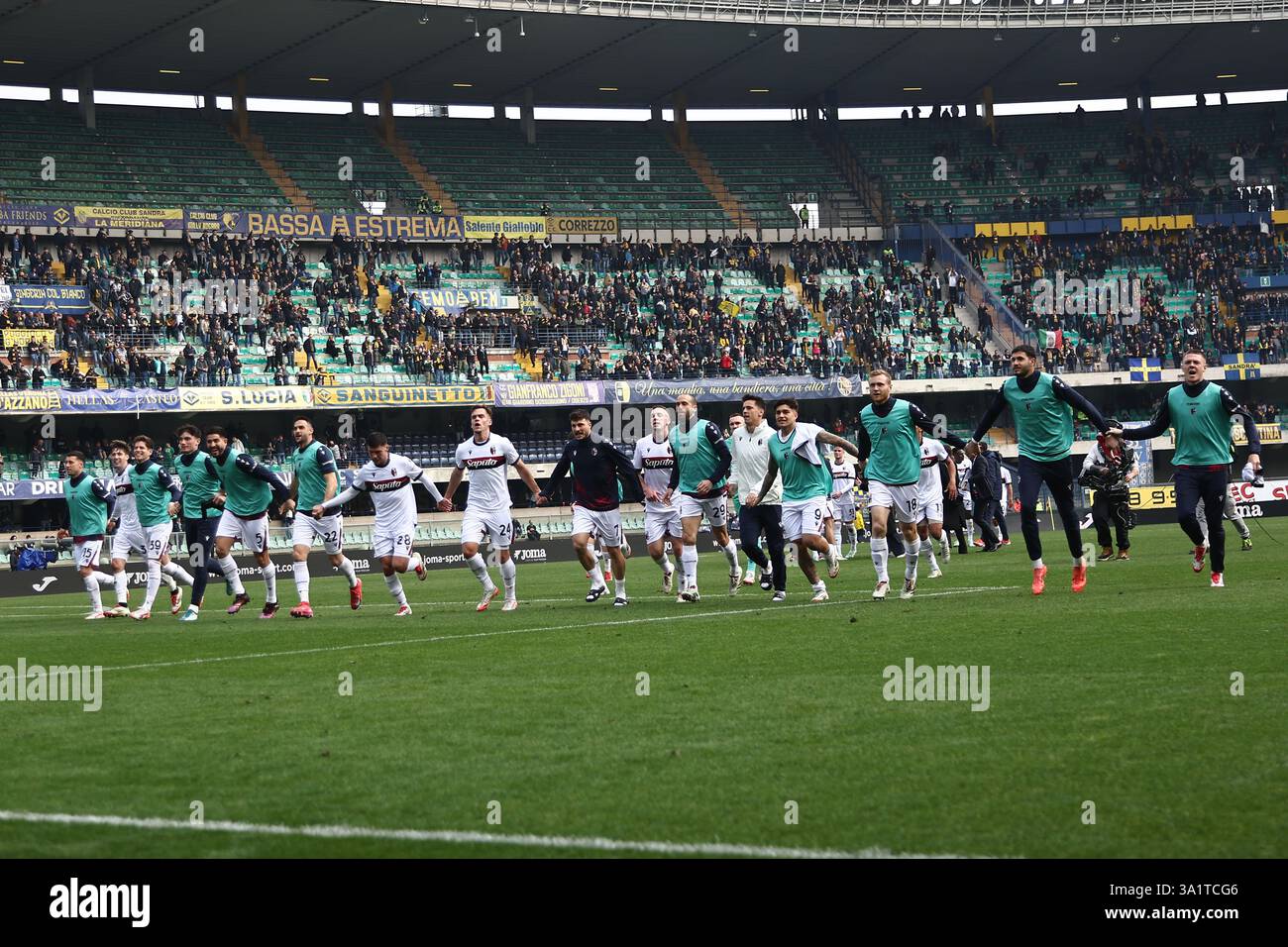 Final joy (Bologna) ; during the Italian "Serie A" match between Hellas ...