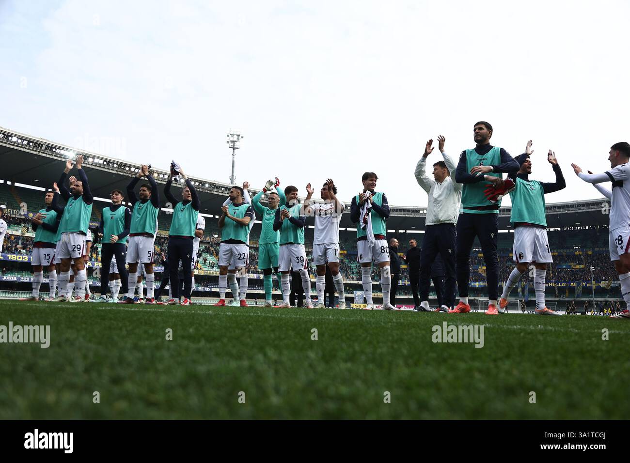 Final joy (Bologna) ; during the Italian "Serie A" match between Hellas ...