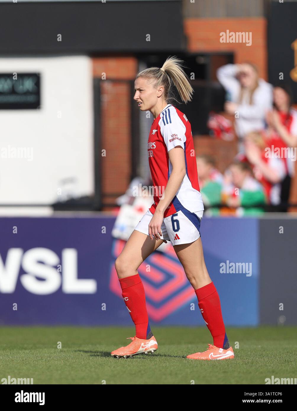 Arsenals Leah Williamson during the Adobe Women's FA Cup Quarter Final ...
