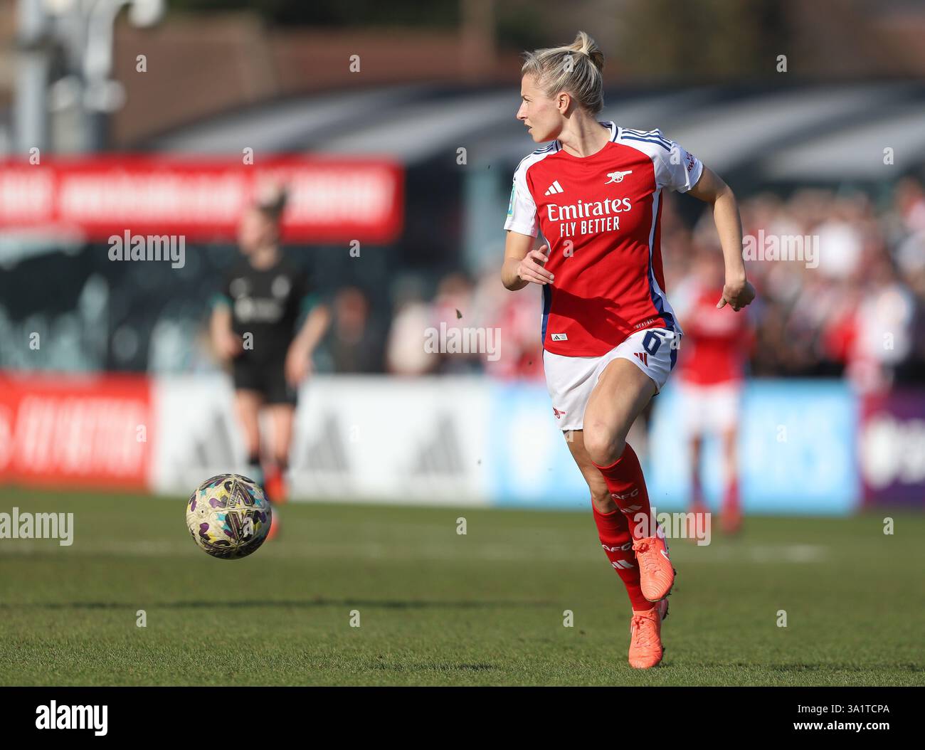 Arsenals Leah Williamson during the Adobe Women's FA Cup Quarter Final ...