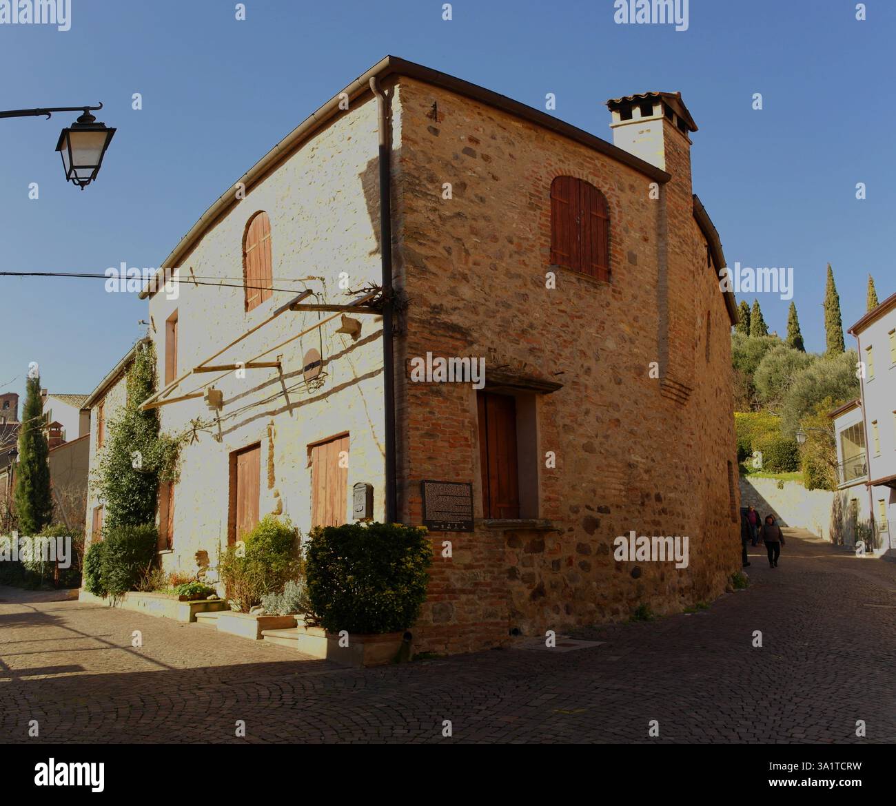 View from a street in the town of Arqua Petrarca. 2 February 2025 Arqua ...