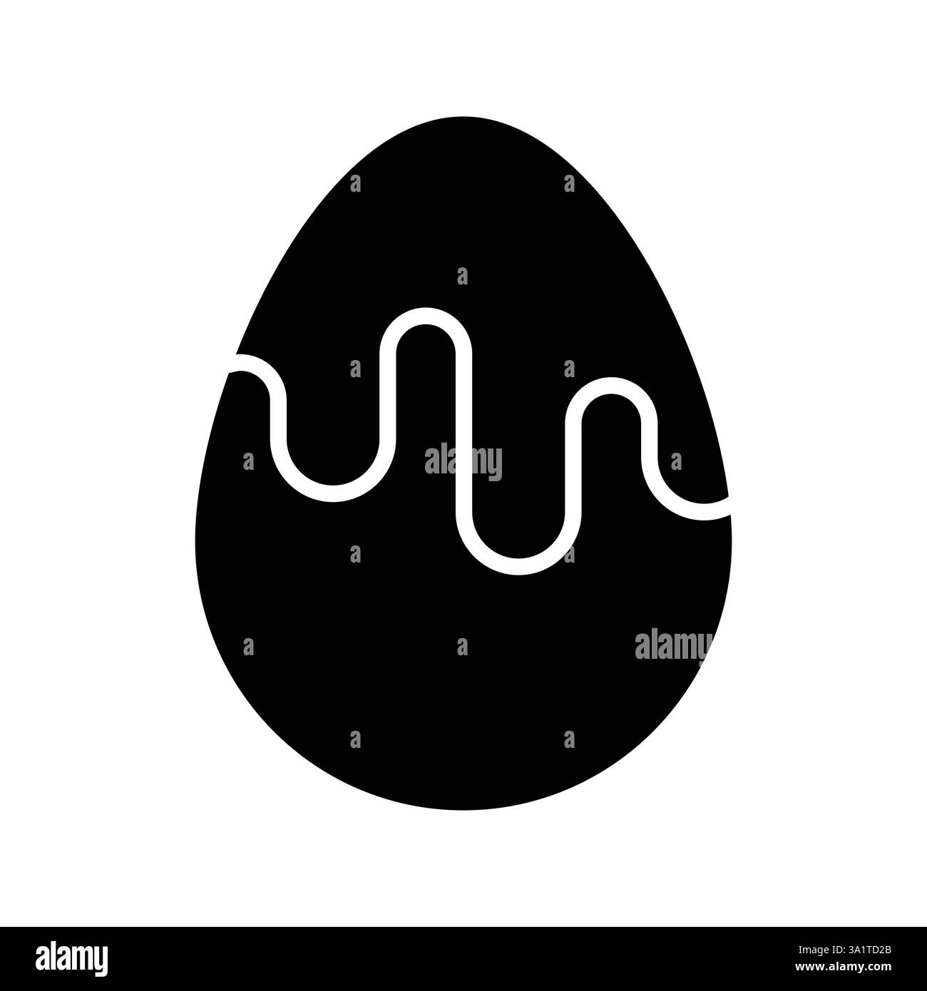 Chocolate dipped egg icon, cacao egg vector isolated on white ...