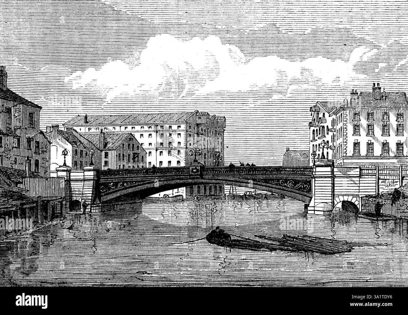 The New Bridge at Leeds, 1873. '...in 1871 Mr. T. Dyne Steel, C.E. was ...