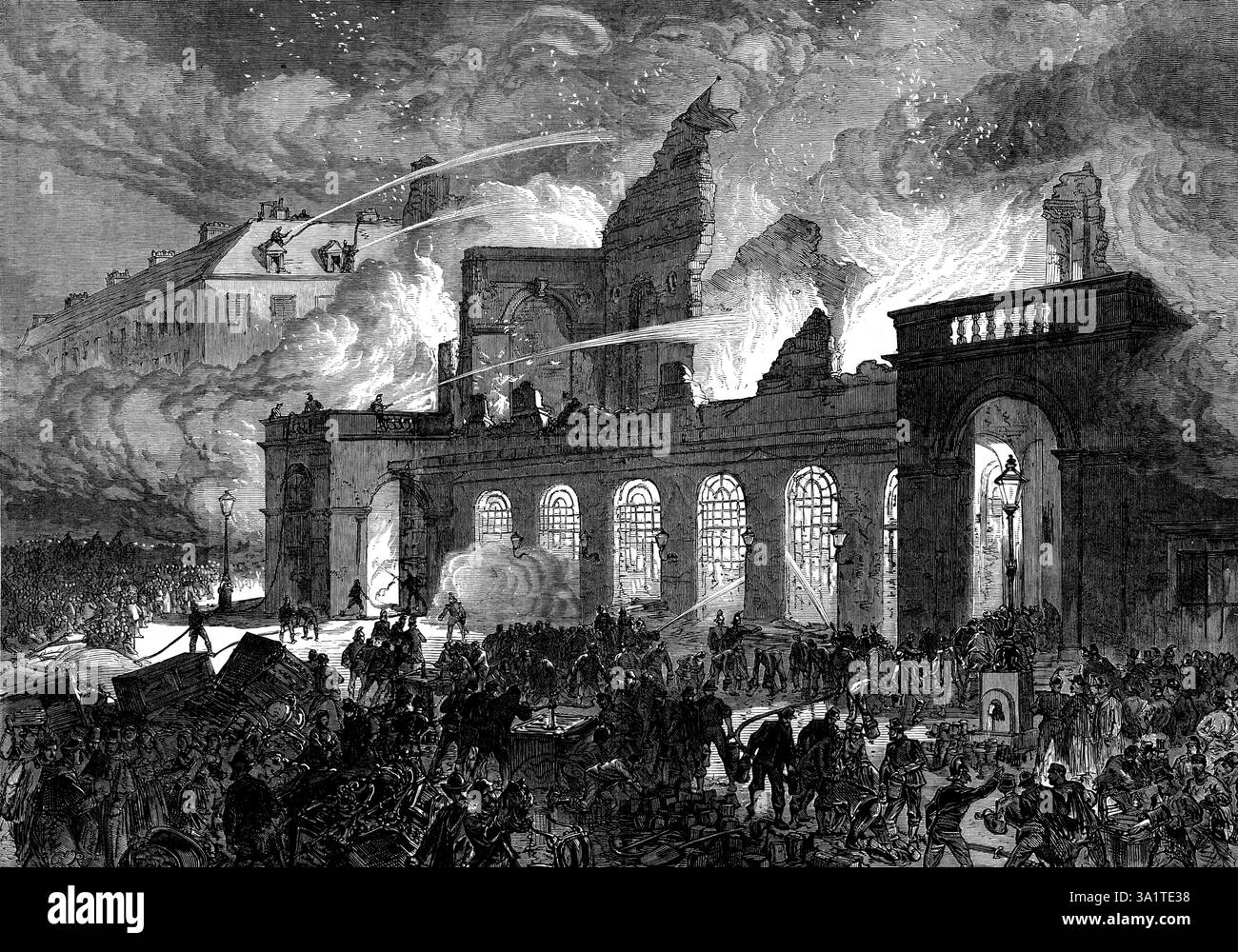 Burning of the old Opera-House, Paris, 1873. 'Destruction by fire ...