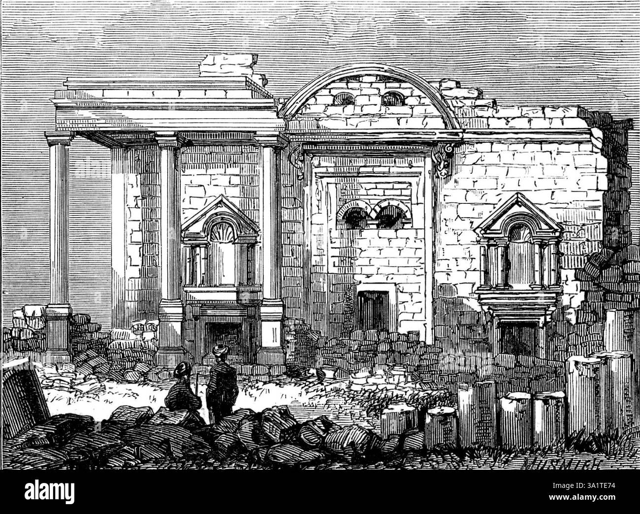 The Giant Cities of Bashan - Mismieh, 1873. 'Mismieh lies on the north ...