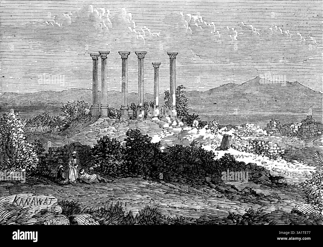 The Giant Cities of Bashan - Kanawat, 1873. 'Kunewât is one of the few ...