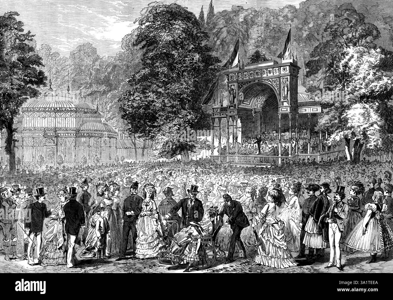Vienna conservatory engraving hi-res stock photography and images - Alamy