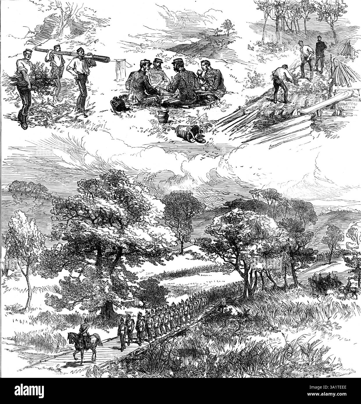 The Autumn Campaign on Cannock Chase, 1873. The British Army in ...