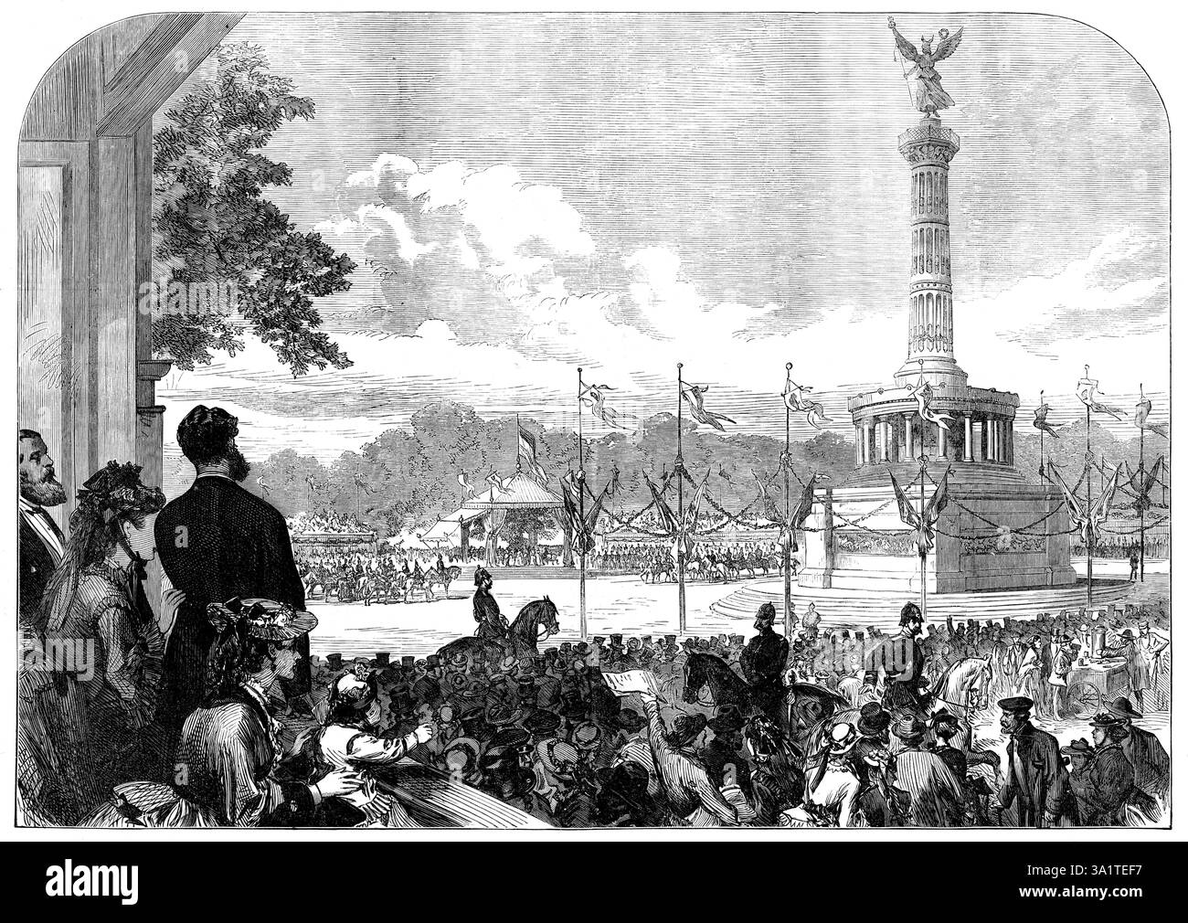 Unveiling the Sedan Column of Victory at Berlin, 1873. 'A ceremony of ...