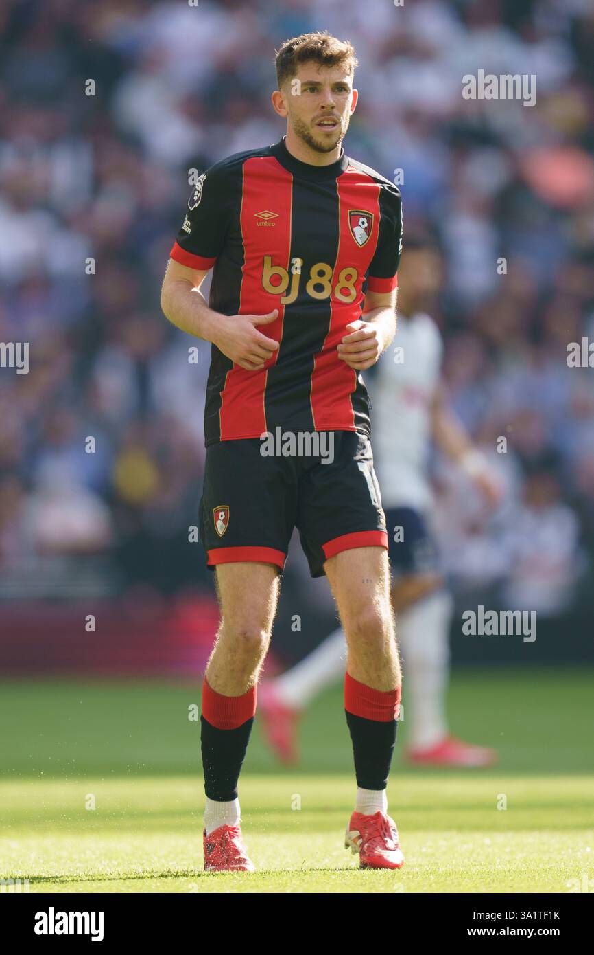 London, UK. 09th Mar, 2025. Ryan Christie of AFC Bournemouth during the ...