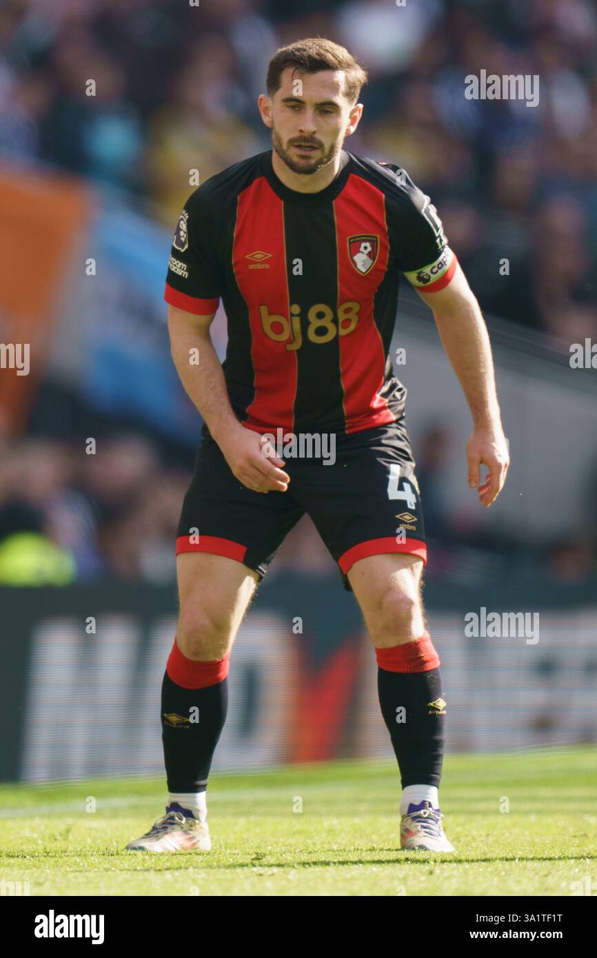 London, UK. 09th Mar, 2025. Lewis Cook of AFC Bournemouth during the ...