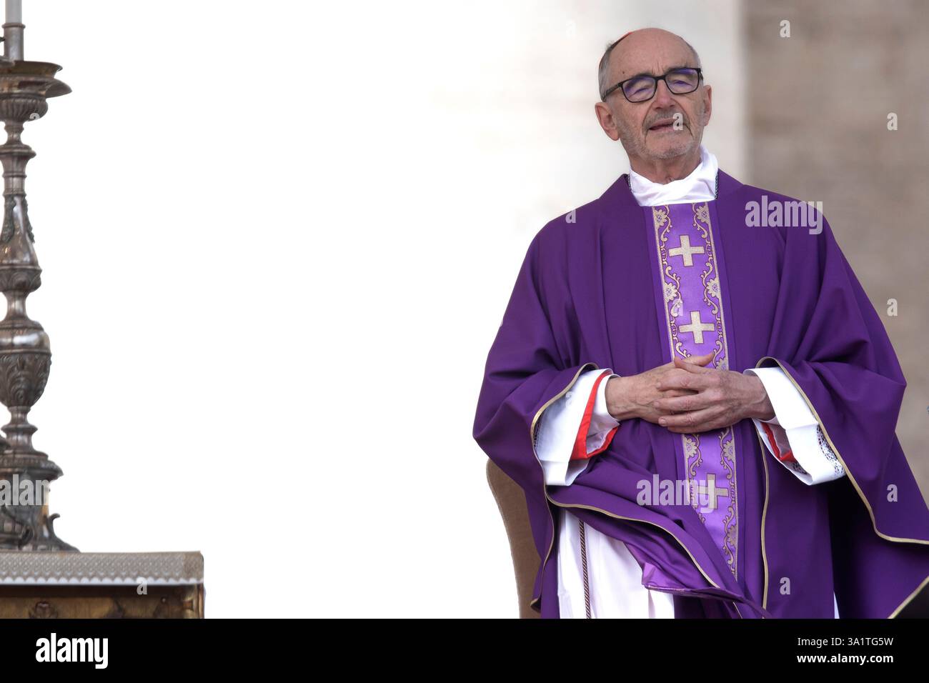 Vatican City, Vatican, 9 March 2025. Cardinal Michael Czerny leads a ...