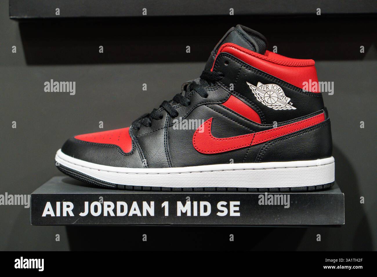 Nike air jordan 1 sneakers hi-res stock photography and Nike air jordan 1 sneakers hi-res stock photography and