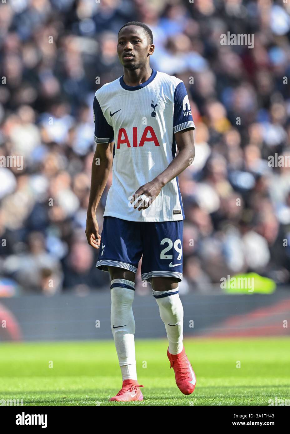 London, England, 9th March 2025. Pape Matar Sarr of Tottenham Hotspur ...