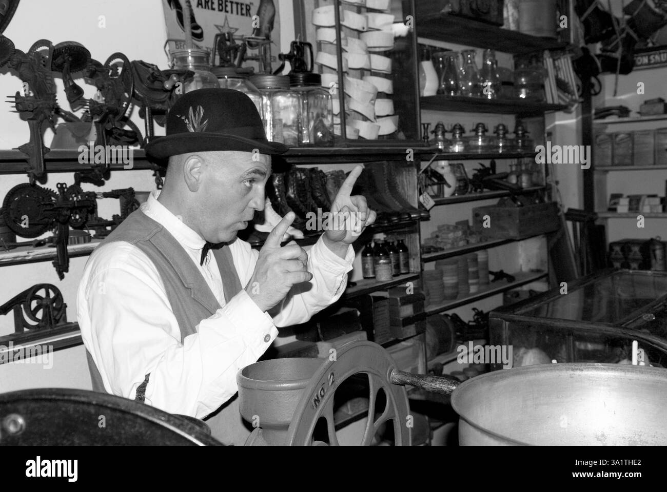 Tour guide at The Oldest Store Museum in St. Augustine, Florida, USA ...