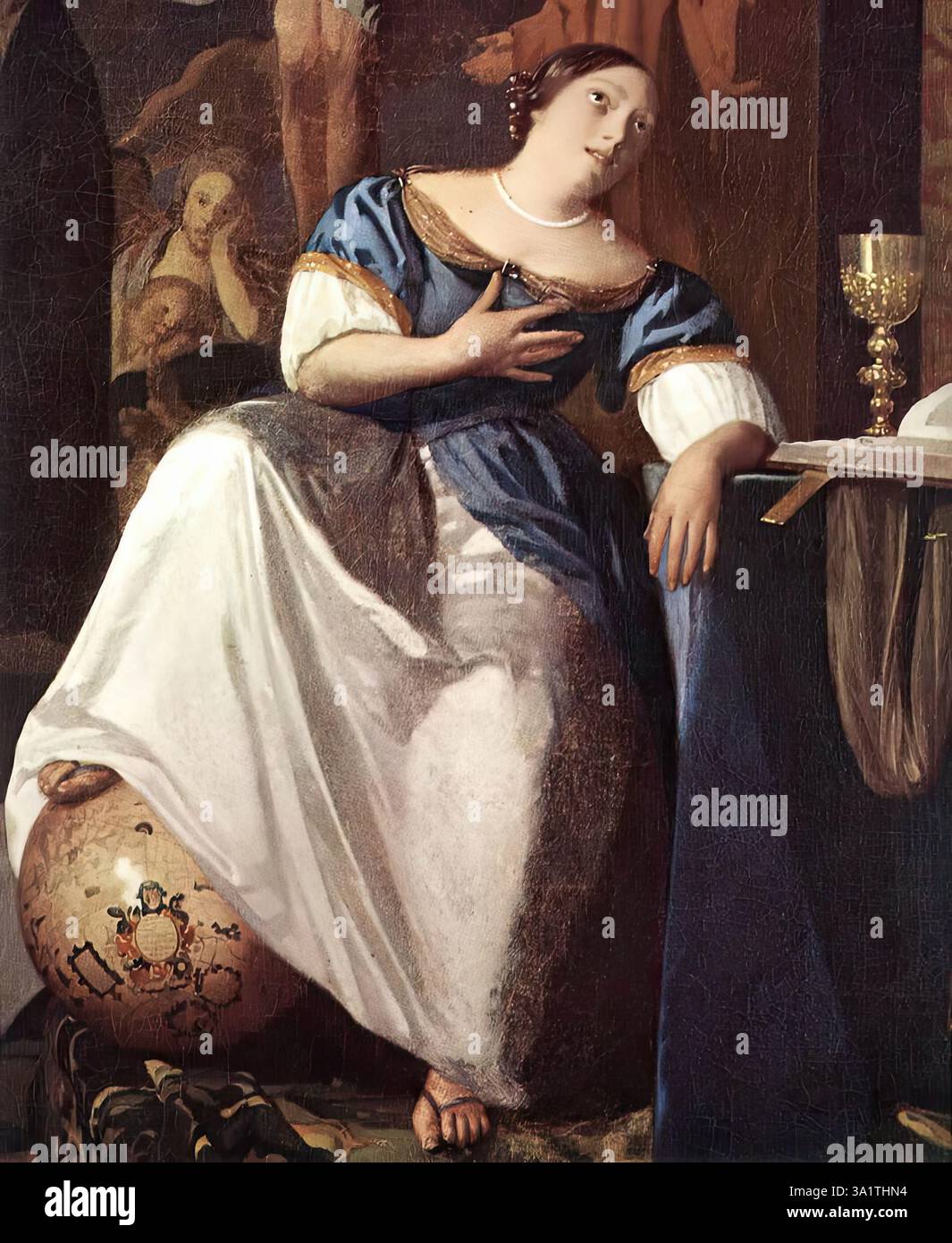 VERMEER VAN DELFT, Jan (b. 1632, Delft, d. 1675, Delft) The Allegory of ...