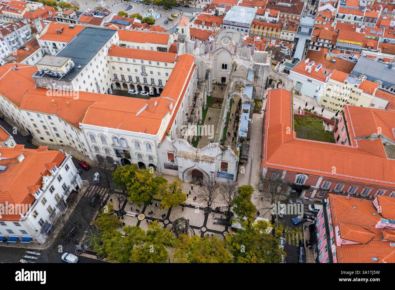 Aerial view of Carmo Archaeological Museum / The Convent of Our Lady of ...