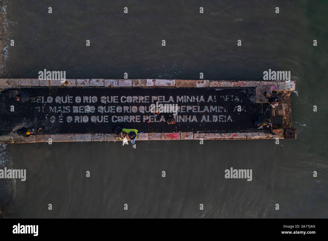 Aerial view of a poem by Alberto Caeiro, one of the heteronyms created ...