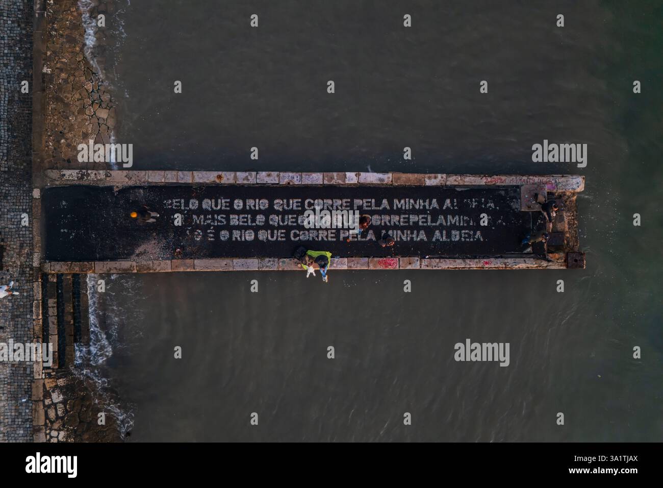 Aerial view of a poem by Alberto Caeiro, one of the heteronyms created ...