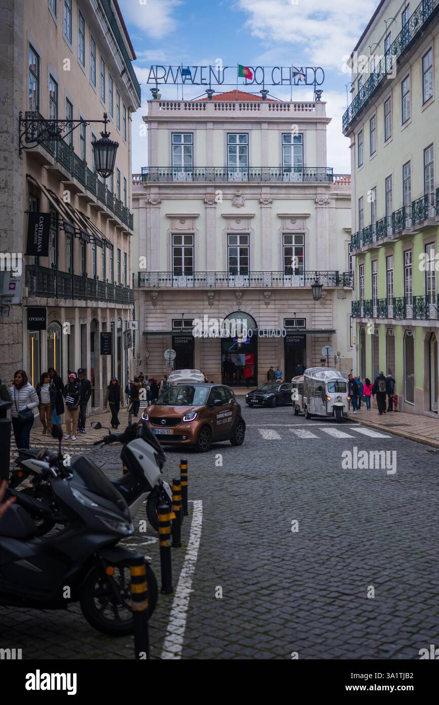 Armazens do Chiado shopping mall facade in Lisbon Stock Photo - Alamy