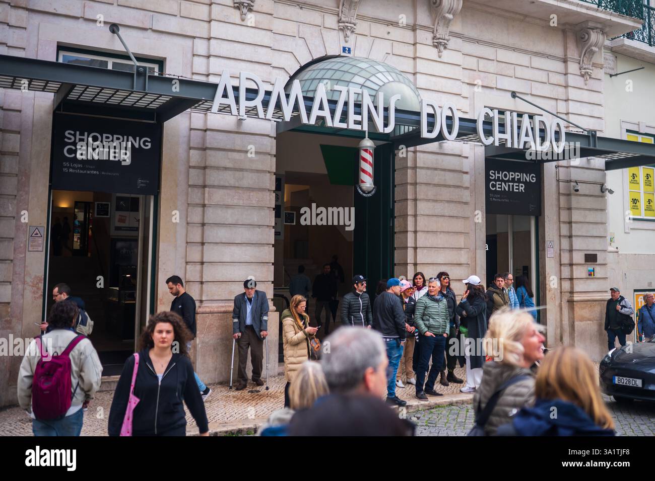 Armazens do Chiado shopping mall facade in Lisbon Stock Photo - Alamy