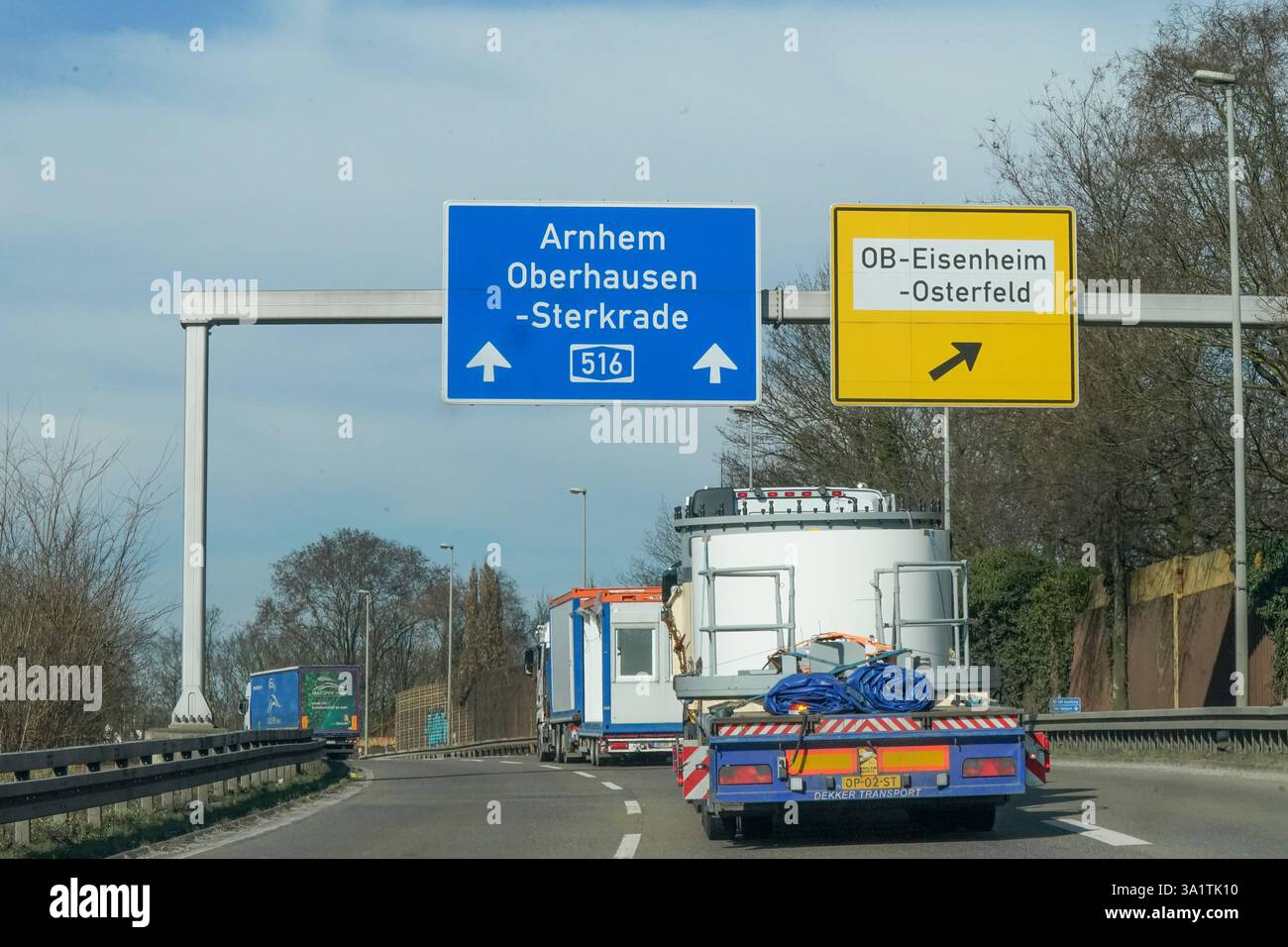 Deutschland, Europa, Autobahn, Verkehrszeichen, Oberhausen, Arnhem ...
