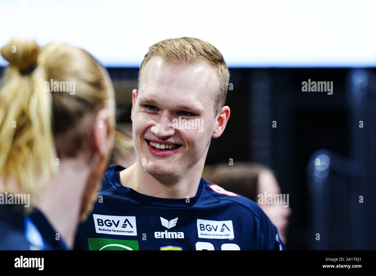 Kiel, Deutschland. 09th Mar, 2025. David Spaeth (Rhein-Neckar Loewen ...