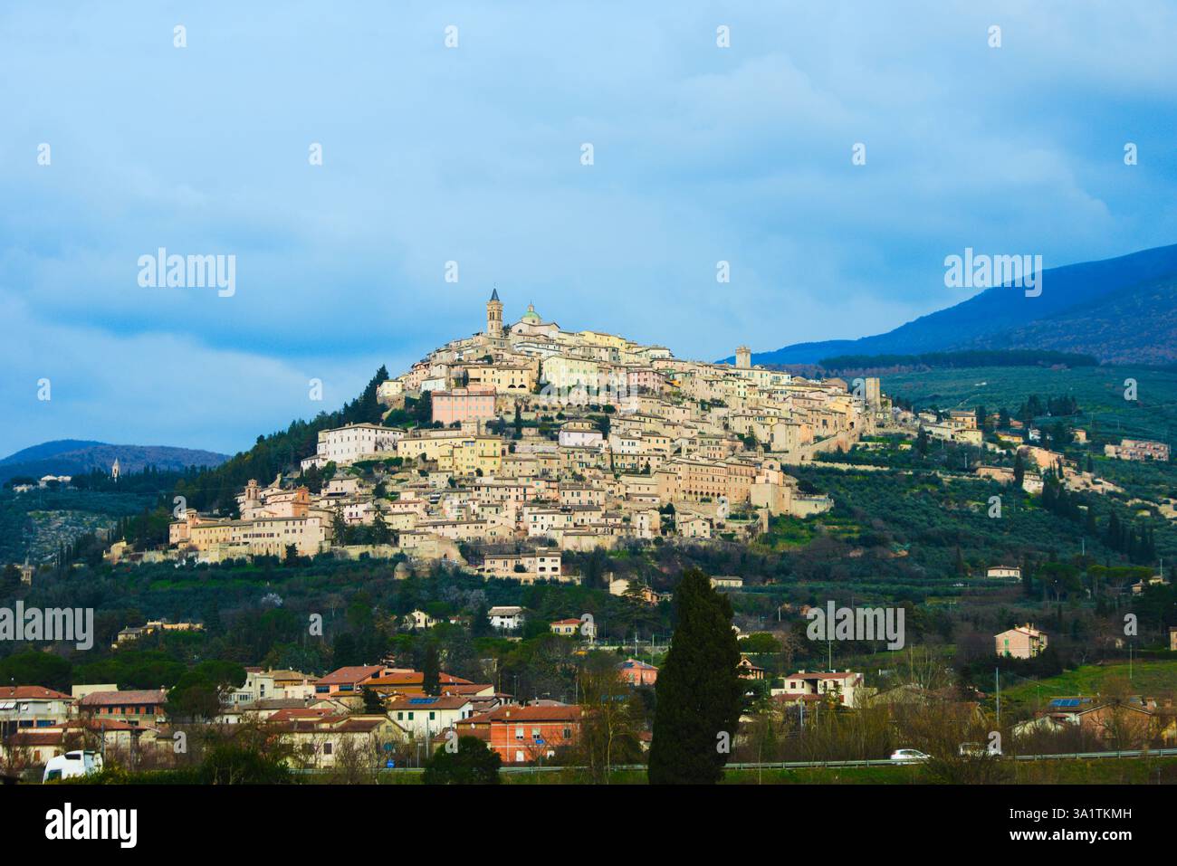 Ancient town of Trevi, Umbria Region, Italy Stock Photo - Alamy